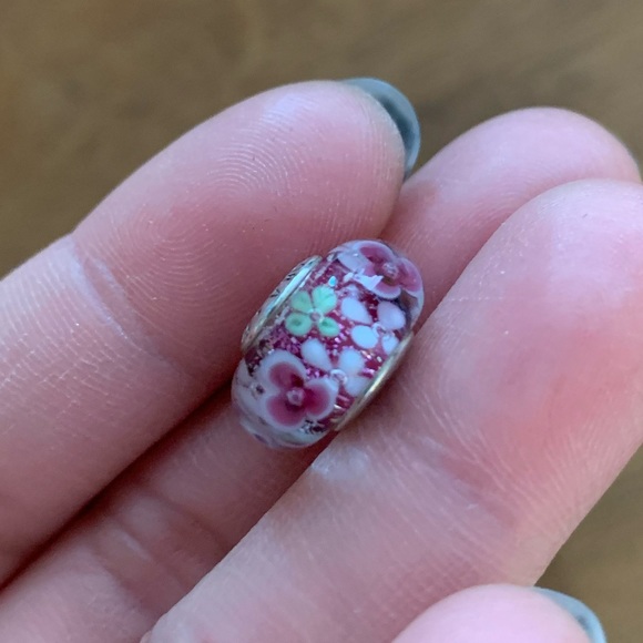 Pandora | Jewelry | Retired Pandora Flower Garden Murano Glass Bead ...